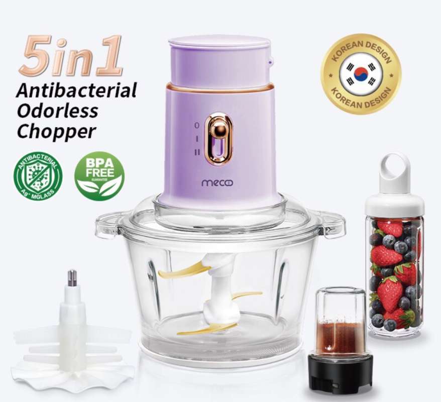 Jual Mecoo Most Aesthetic 5 in 1 Antibacterial Odorless Chopper 250 Low ...