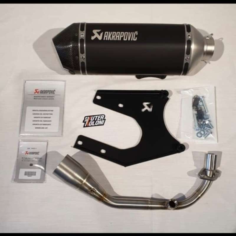 Promo Akrapovic Knalpot Exhaust Full System Vespa LX S Sprint Primavera ...