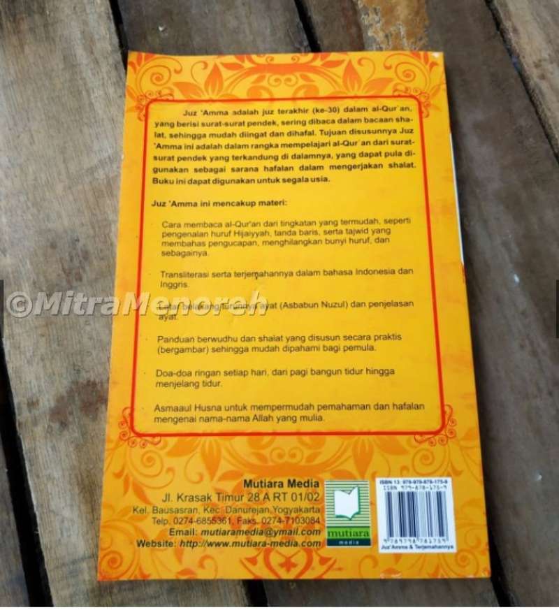 Jual Mutiara Media Buku Juz 'Amma & Terjemahannya (edisi lengkap) di ...