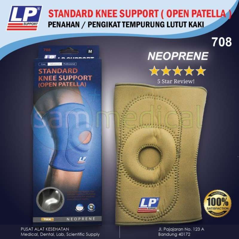 Jual Lp Support Lp-708 Standard Knee Support Decker Open Patela - Tan M ...