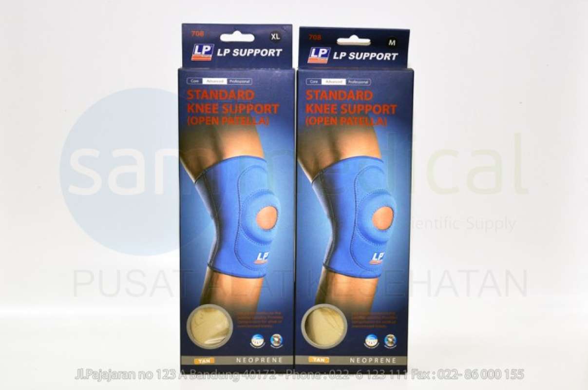 Jual Lp Support Lp-708 Standard Knee Support Decker Open Patela - Tan M ...