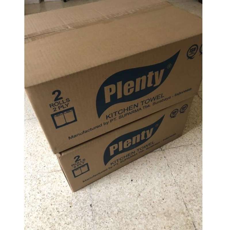 Jual 1 Dus = 6 Pack X 2 Rolls Plenty Tissue Plenty Kitchen Towel Rolls ...