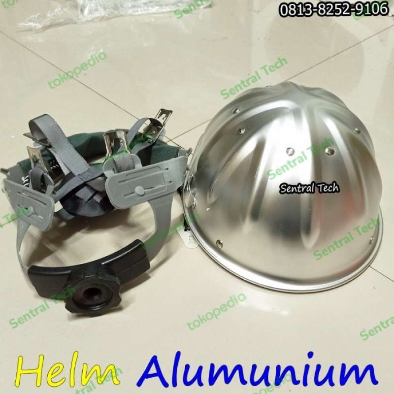Promo Helm Proyek Alumunium Safety Silver / Safety Helmet Alumunium ...