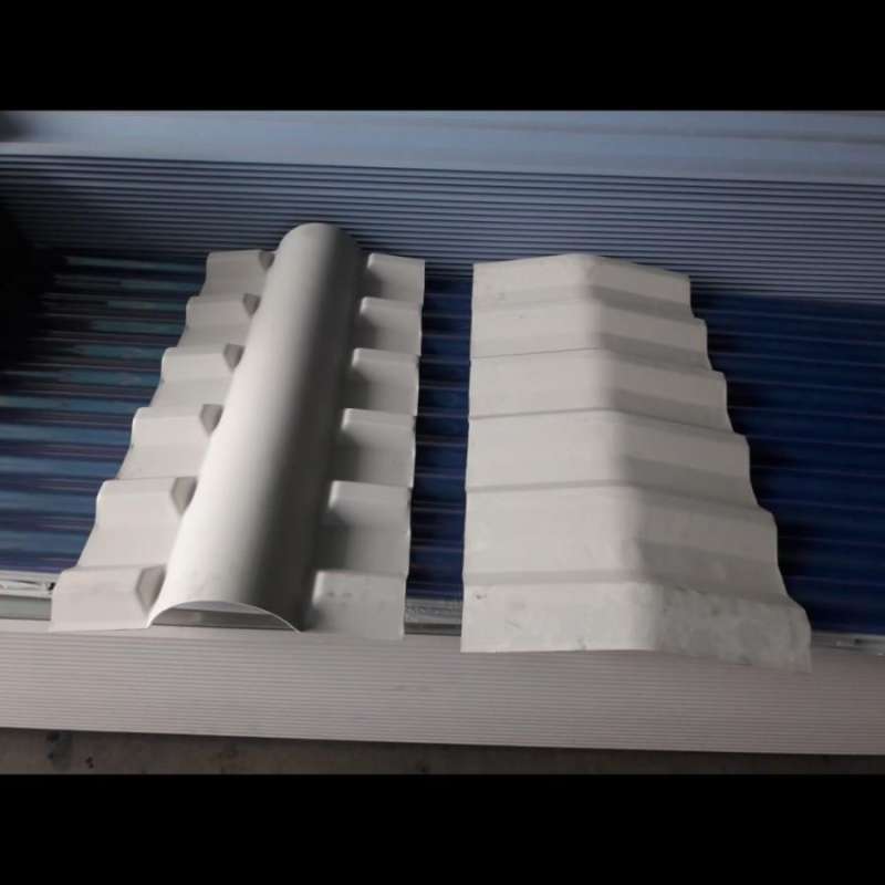 Jual Nok / Wuwungan uPVC Atap Alderon R830 10mm - Tipe V Biru di Seller ...