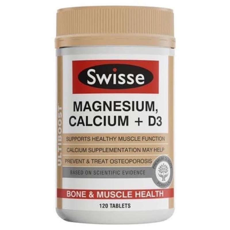 Promo (ORIGINAL) Swisse Ultiboost Magnesium Calcium + Vitamin D 120 ... Promo (ORIGINAL) Swisse Ultiboost Magnesium Calcium + Vitamin D 120 ...
