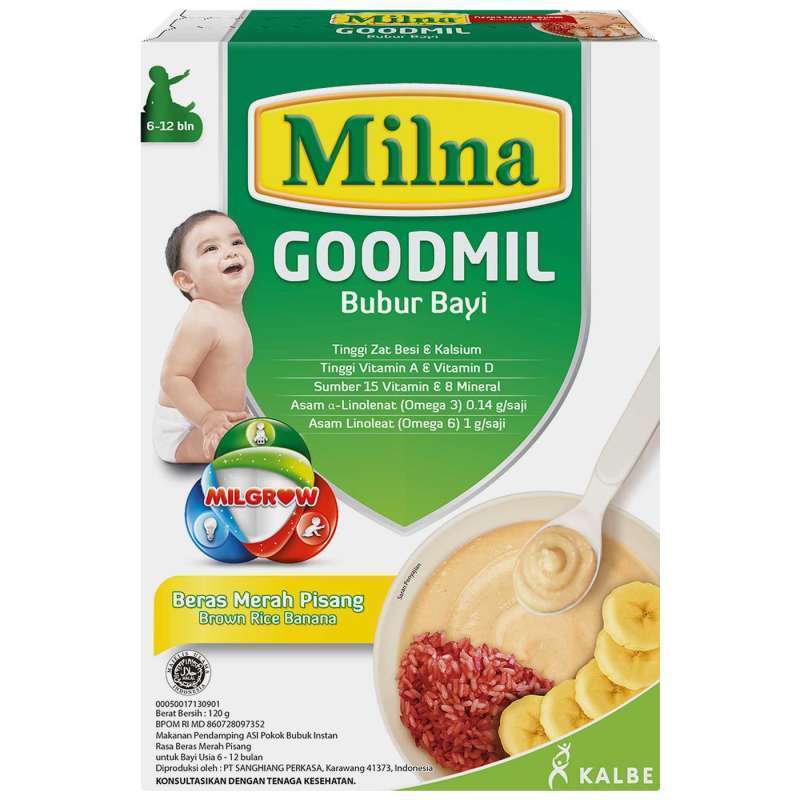 Jual MILNA GOODMIL 6+ Beras Merah Pisang 120gr di Seller Idola Mart ...