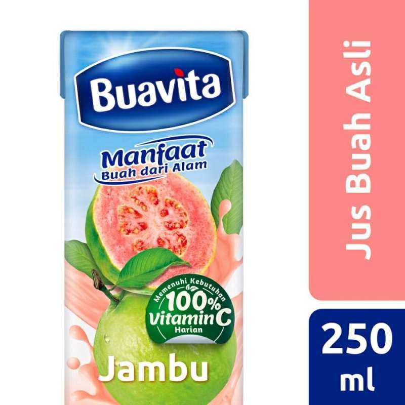 Jual Buavita Juice Jus Kemasan Rasa Buah Asli Jambu 250ml / per dus ...