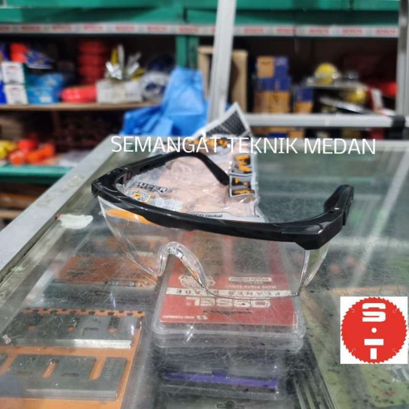 Jual HSG142 KACAMATA KACA MATA PROYEK SAFETY GLASS CLEAR BENING INGCO ...