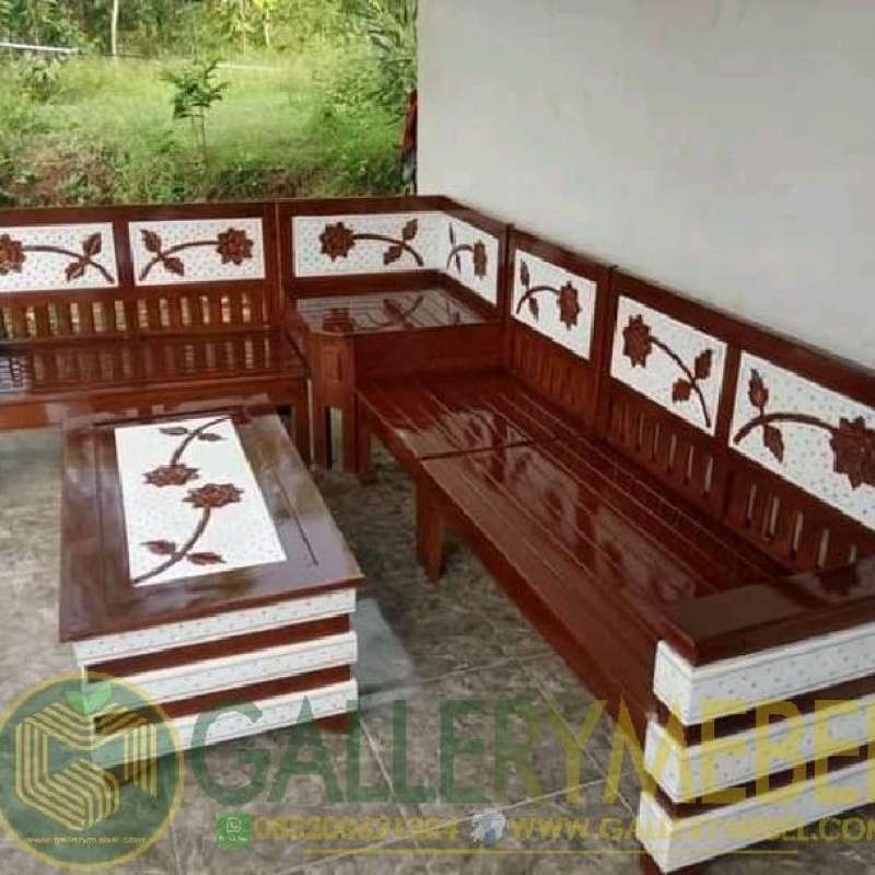 Jual Set Kursi Ruang Tamu Sudut Model Tangan Robot Tumpuk Minimalis di ...