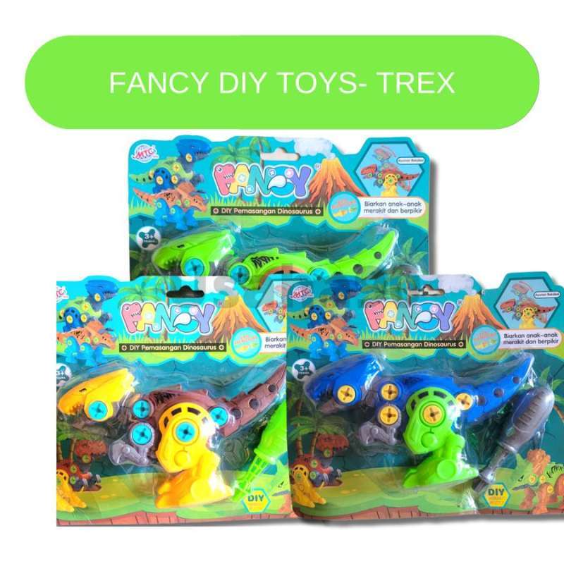 Jual Mainan Edukasi Rakit Dino DIY Robot Dinosaurus Besar bongkar ...