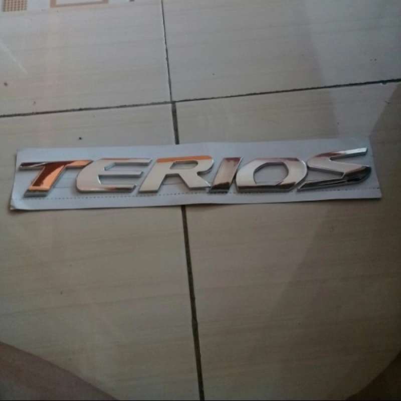 Promo Emblem Logo kap mesin Tulisan Terios Hood engine chrome Diskon 37 ...