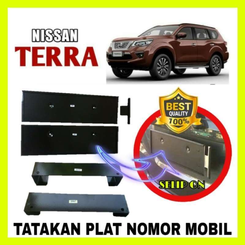 Promo Tatakan Dudukan Plat Nomor Mobil Nissan Terra Model Selip Samping ...