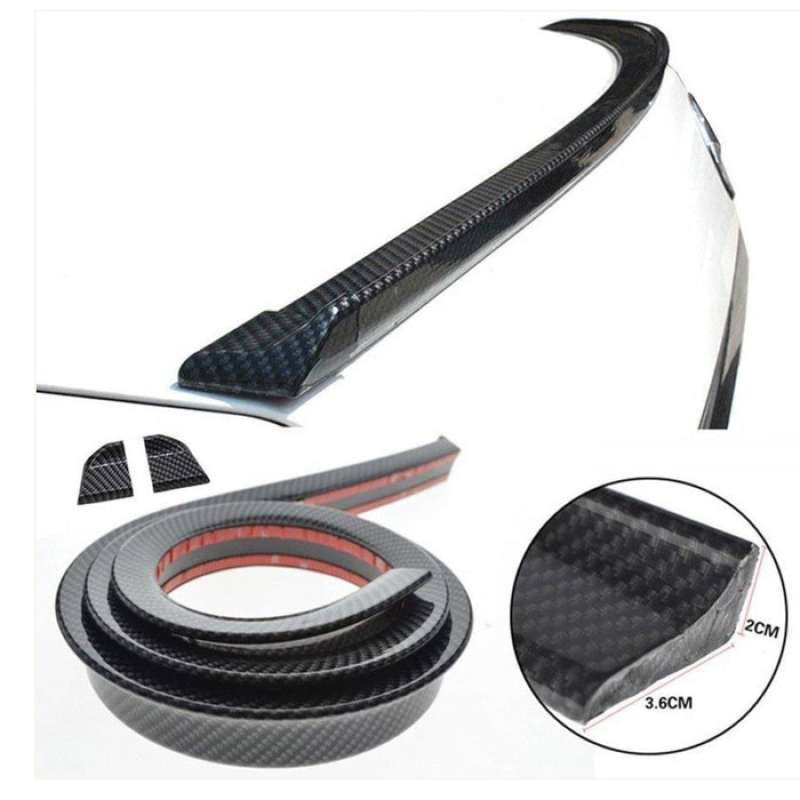 Promo Mini duck tail spoiler mobil. Lipas bagasii mobil carbon 3D ...