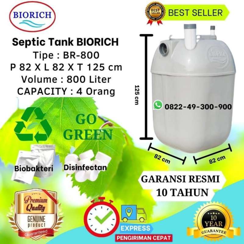 Jual Septic Tank Bio - BioTech Tangki Septik BIO RICH (800 Liter) 2-4 ...