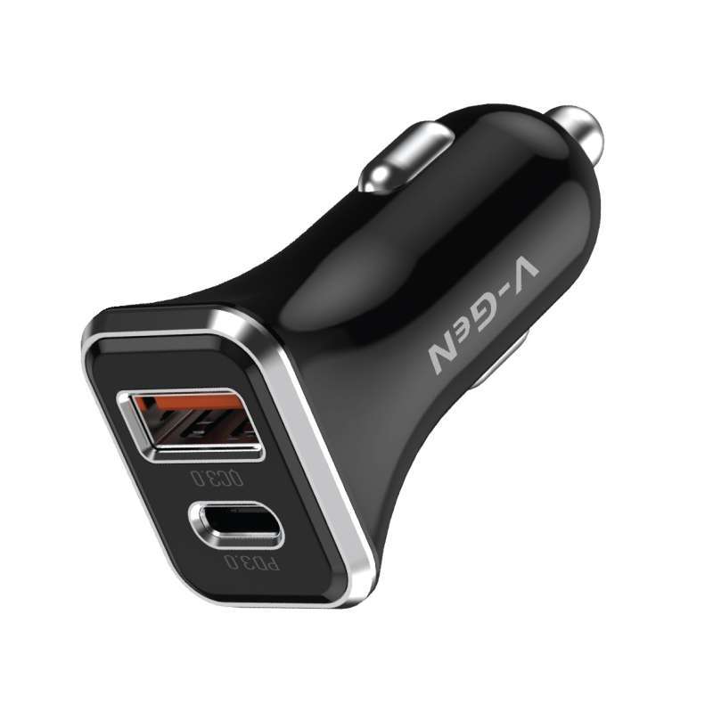 Jual Car Charger V-gen Vcc2-22 Dual Fast Charging Qc 3.0 Pd Total 38w ...