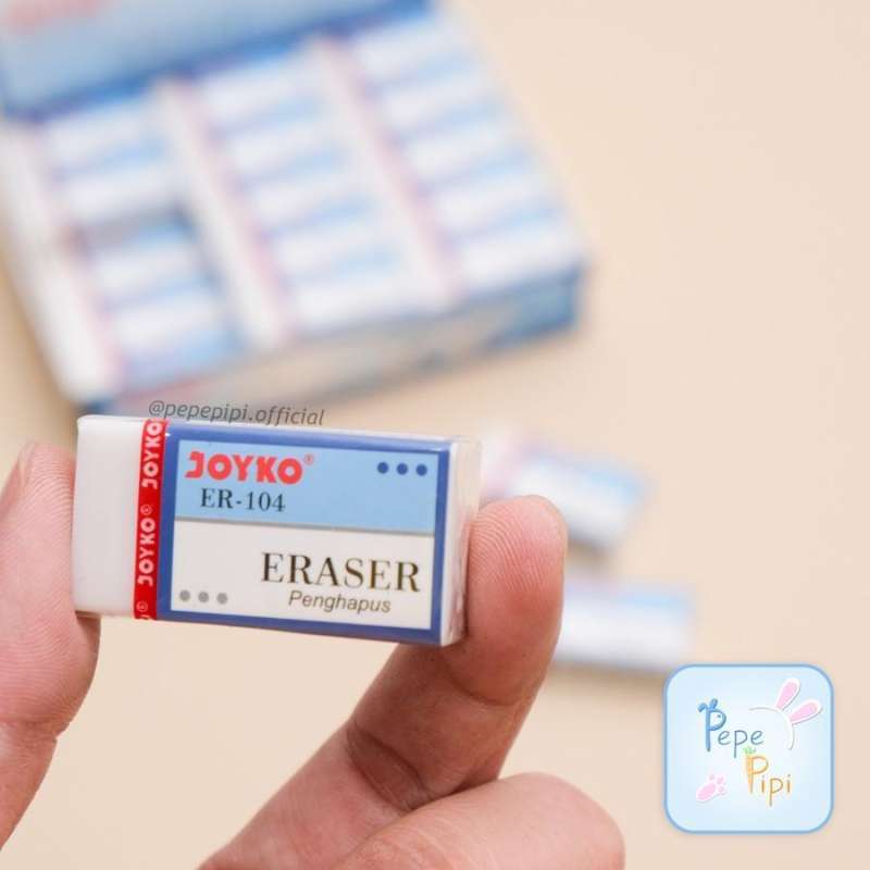 Jual Penghapus Joyko ER - 104 Putih Original Eraser Setip Stip Karet di Seller pepepipi ...