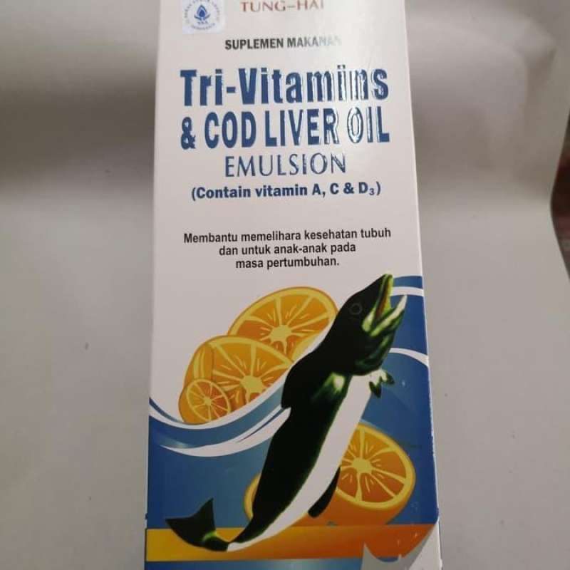 Jual Tung Hai Tri Vitamins Cod Liver Oil Emulsion Minyak Ikan Rasa ...