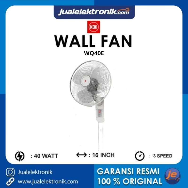 Jual KDK WQ40E Wall Fan 16 inch 3 Speed 2 Tali/Garansi Resmi/Kipas ...