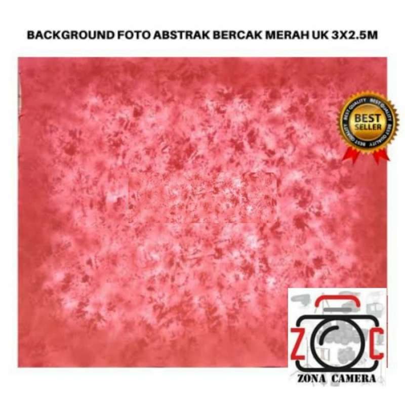 Promo Background Abstrak Bercak Merah 2.5x3m Layar Backdrop Kain Photo ...
