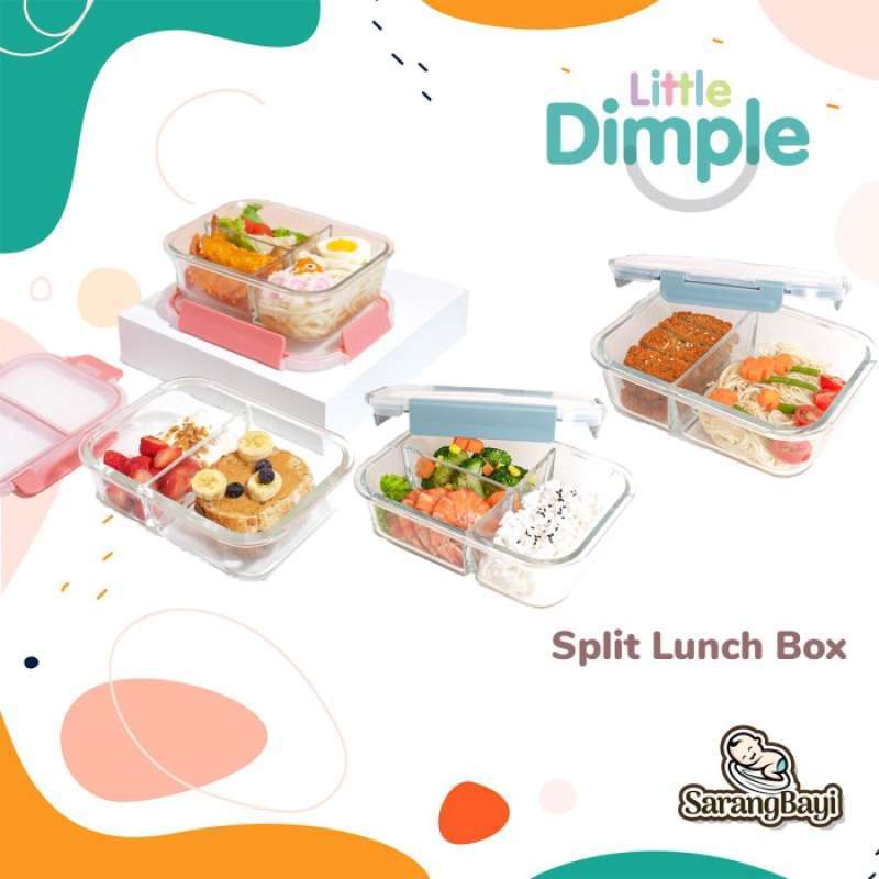 Jual TERJAMIN Little Dimple Split Lunch Box Kotak Makan Bekal Sekolah ...