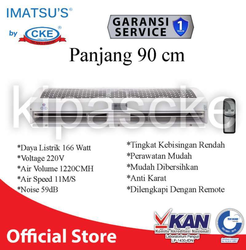 Promo CKE Air Curtain Blower FM-0909 Putih AC Angin Toko Gedung Kantor Diskon 15% di Seller ...