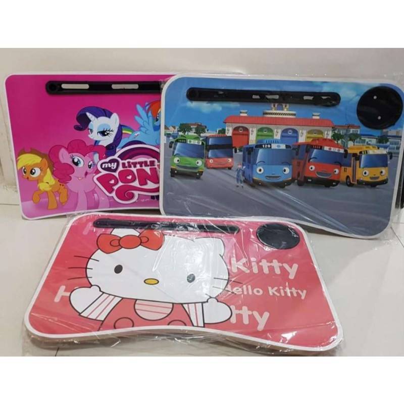 Jual Meja Belajar Anak Lipat Karakter Kartun Multifungsi Portable - Cup ...