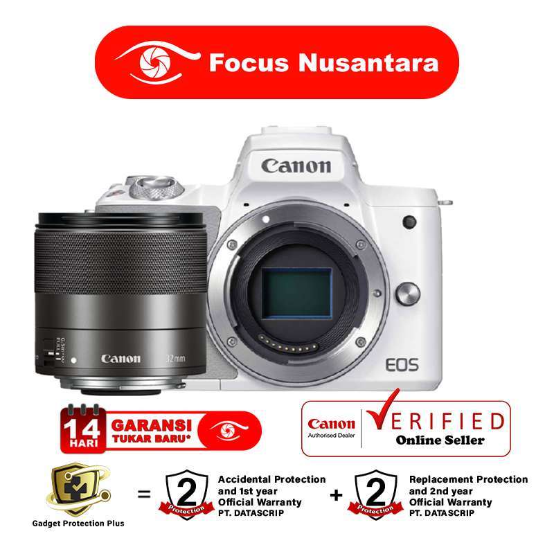 Jual FOCUS NUSANTARA - Canon EOS M50 Mark II Body Paket Lensa di Seller ...