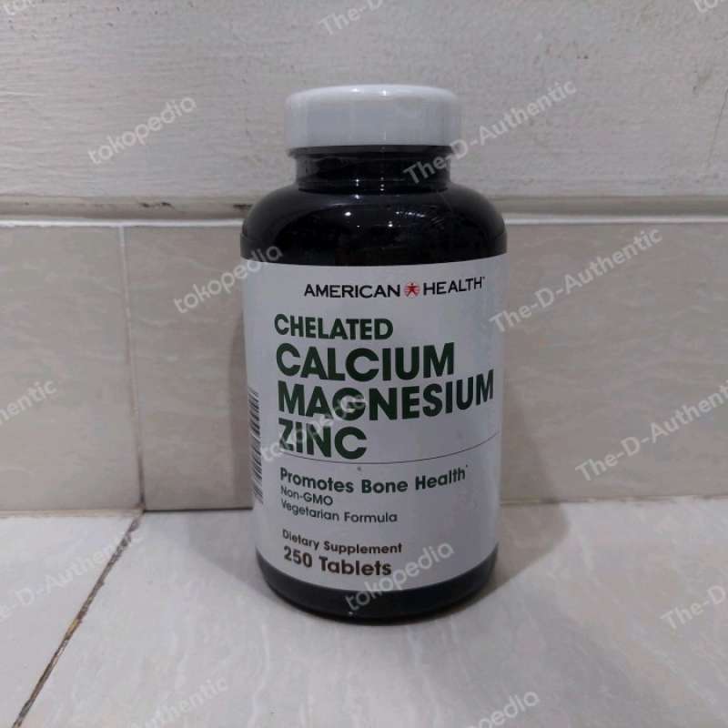Jual American Health Chelated Calcium Magnesium Zinc - 250 Tablets di ...