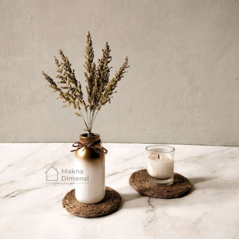 Jual 1 set bunga aesthetic, vas aesthetic, vas bunga di Seller SEMUA ...