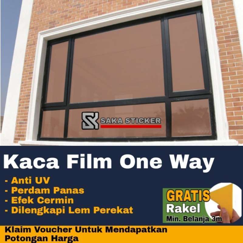 Jual STICKER KACA STIKER KACA JENDELA RUMAH MOTIF FILM ONE WAY CERMIN ...