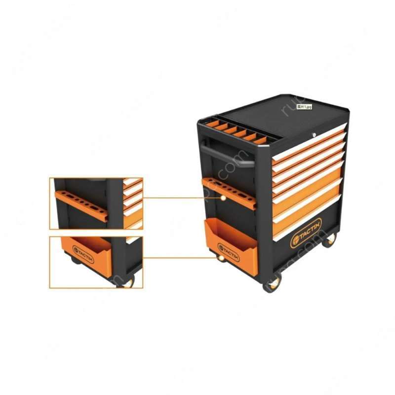 Jual Tactix lemari bengkel Perkakas Tool Box Cabinet Trolley 7 drawer di Seller Wafi Store ...