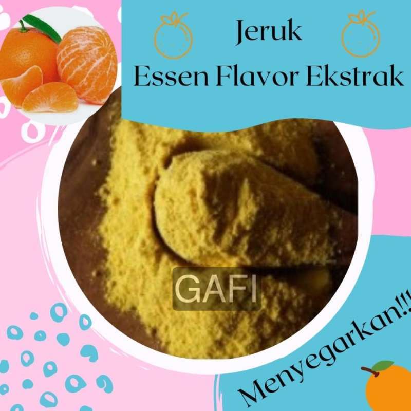 Jual Bubuk Essen Jeruk 1/2Kg Tepung Essen Flavor Ekstrak Jeruk Powder ...