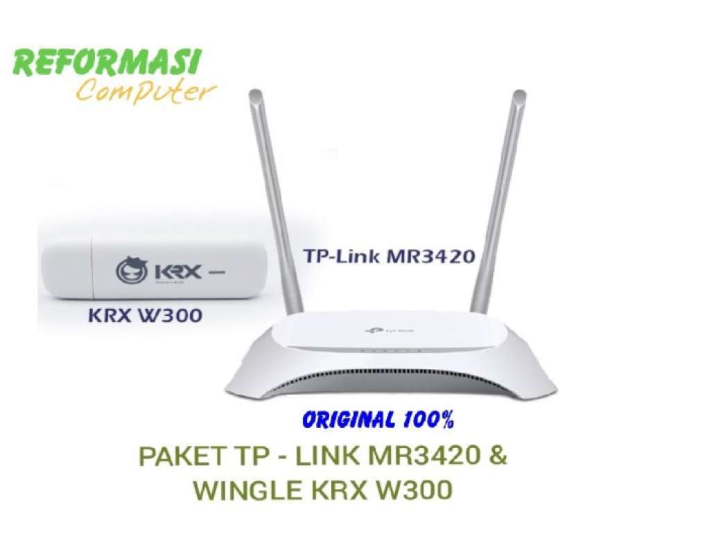 Promo Paket Router Tp-Link Mr3420 + Modem 4G Lte Blazz Diskon 10% di Seller Dikaza Store ...