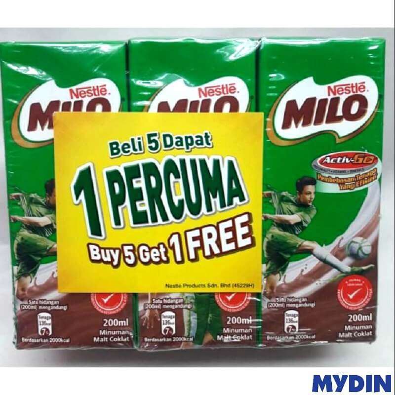 Jual MILO UHT Activ-Go Packet Drink (200ml x 6) - Malaysia 5505836 di Seller Youbeli Malaysia ...