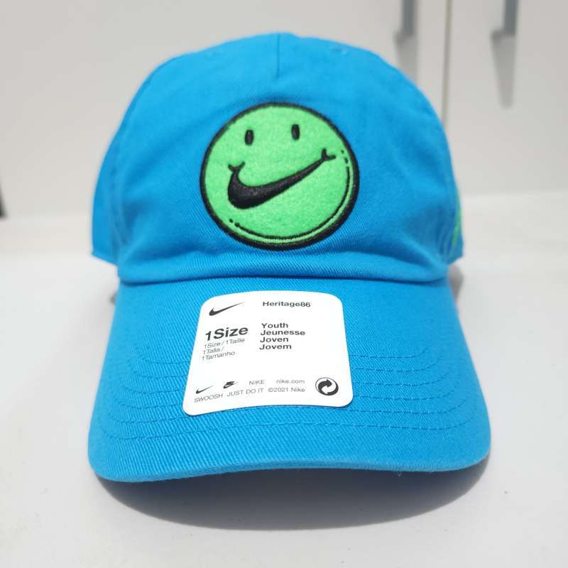 Promo Nike Youth Heritage86 HAVE A NIKE DAY Cap BLUE GREEN DV3170-446 ...