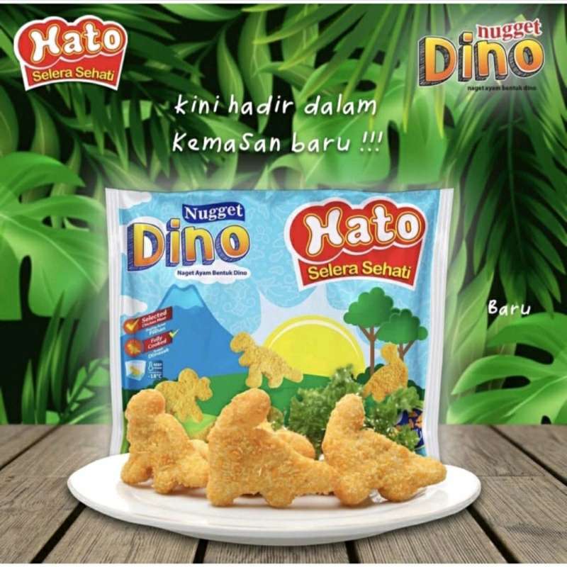 Jual Hato Chicken Nugget Dino 500gr di Seller Gozzen Frozen Food - Tajur Halang, Kab. Bogor | Blibli