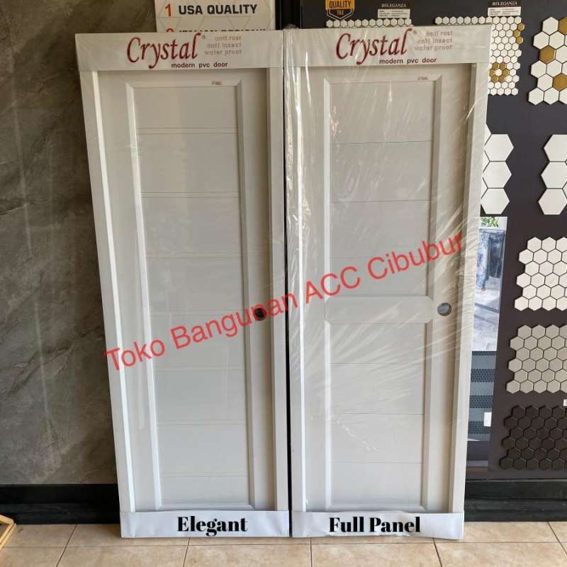 Jual Pintu Kamar Mandi PVC Crystal Full Panel Putih 70x195 di Seller TB ...