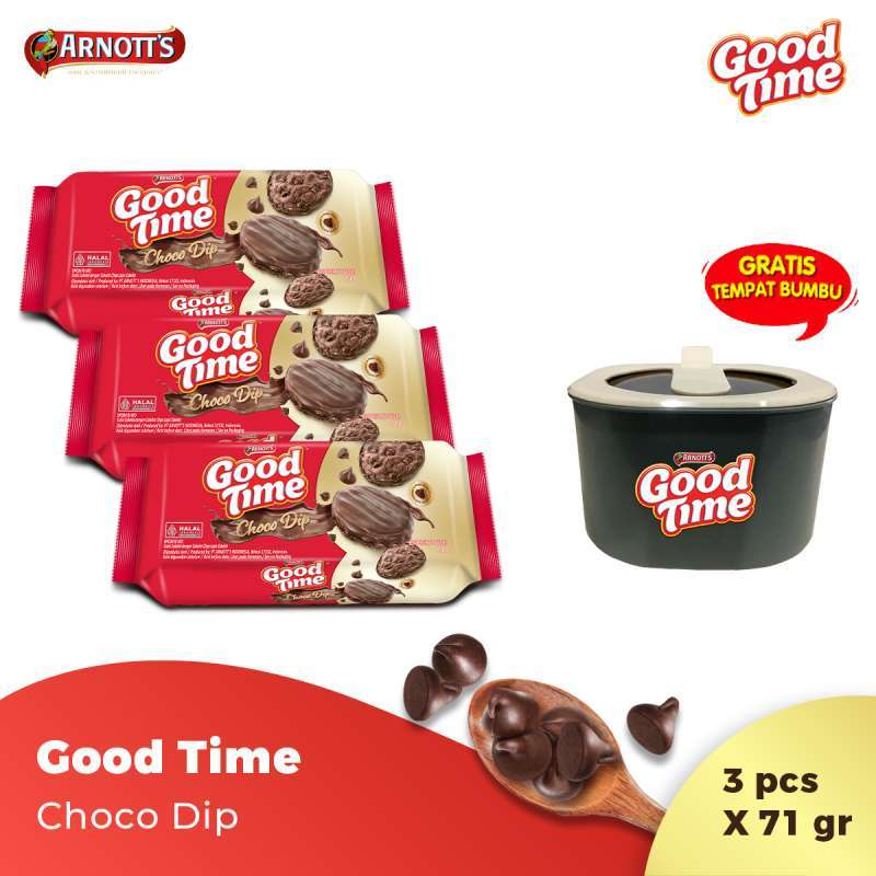 Promo Good Time Choco Dip 72gr x3 (FREE Seasoning Jar) Diskon 25% di ...