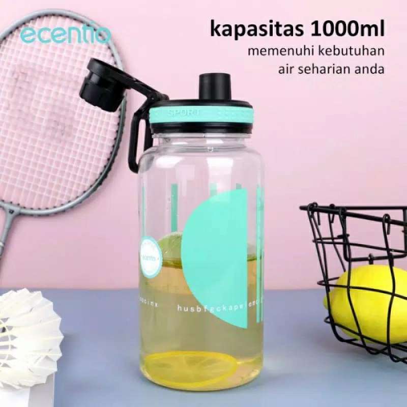 Promo ECENTIO BOTOL MINUM 1000ML SPORT Diskon 23% di Seller Hanskitchen ...