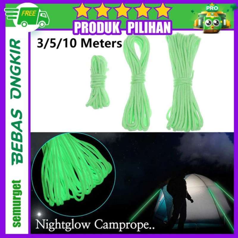 Jual YOUGLE Tali Paracord Camping Luminous Nightglow 7 Core 4mm 10M SS02 di Seller Kenway ...