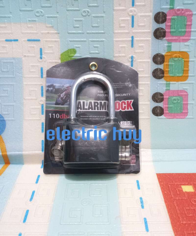 Jual Gembok Alarm Motor | Anti Maling Pencurian | Aman + Baterai ...