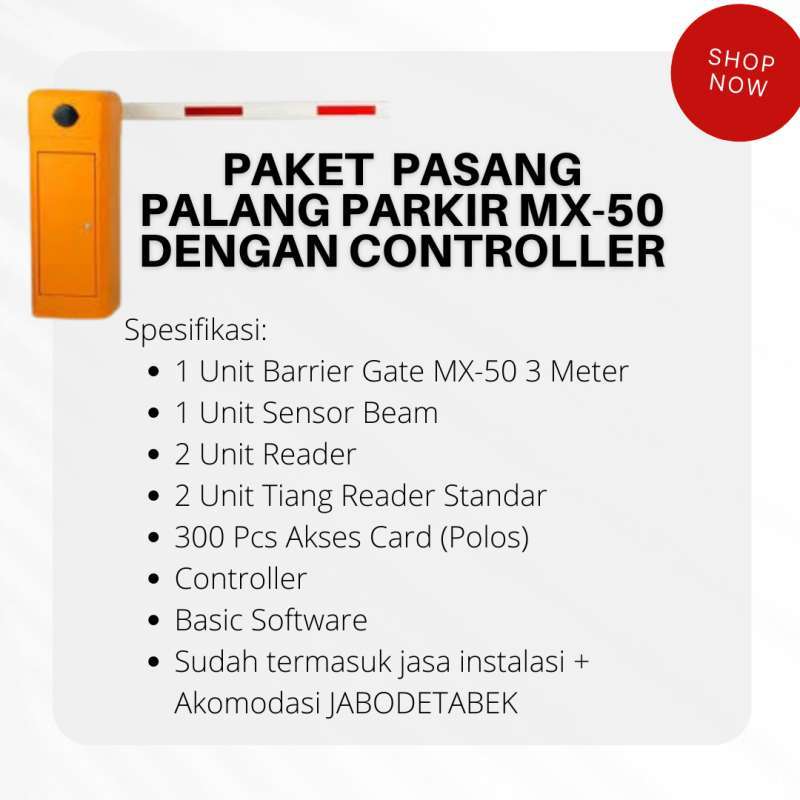 Jual Paket Pasang Palang Parkir Otomatis Dengan Controller Di Seller 