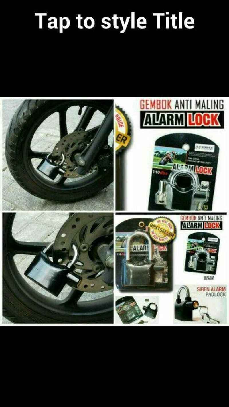 Jual Kunci Motor Anti Maling+alarm. Suara Spt Alarm Mobil Di Seller ...