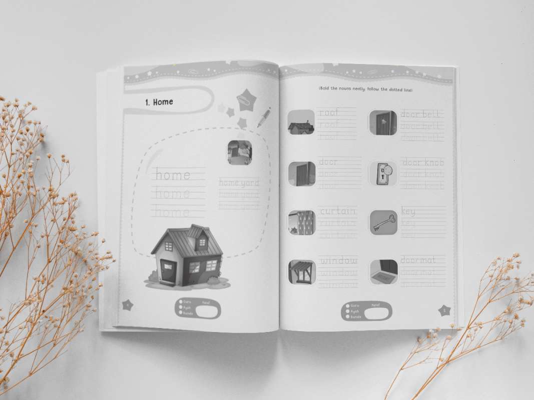 Jual Buku Belajar Aktivitas Anak Latihan Menulis Tulis Kata Bahasa Inggris Let's Write Anak Tk ...