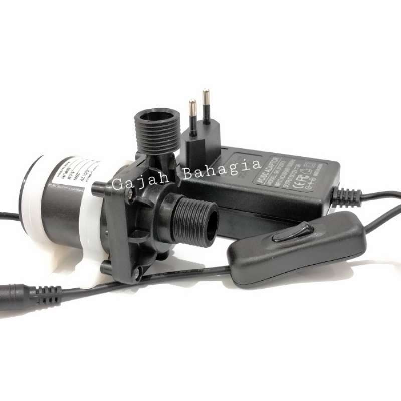 Promo Pompa celup dc 12v submersible pump 12 volt Paket adaptor 12v ...
