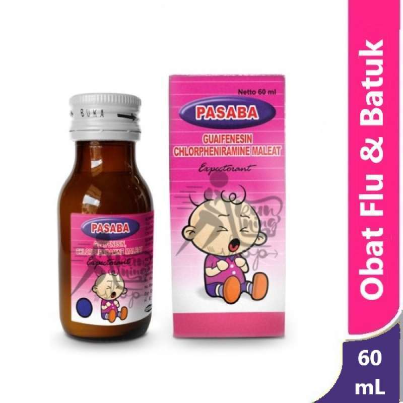 Jual Pasaba Expectorant Sirup 60 mL - obat pilek & batuk berdahak anak ...