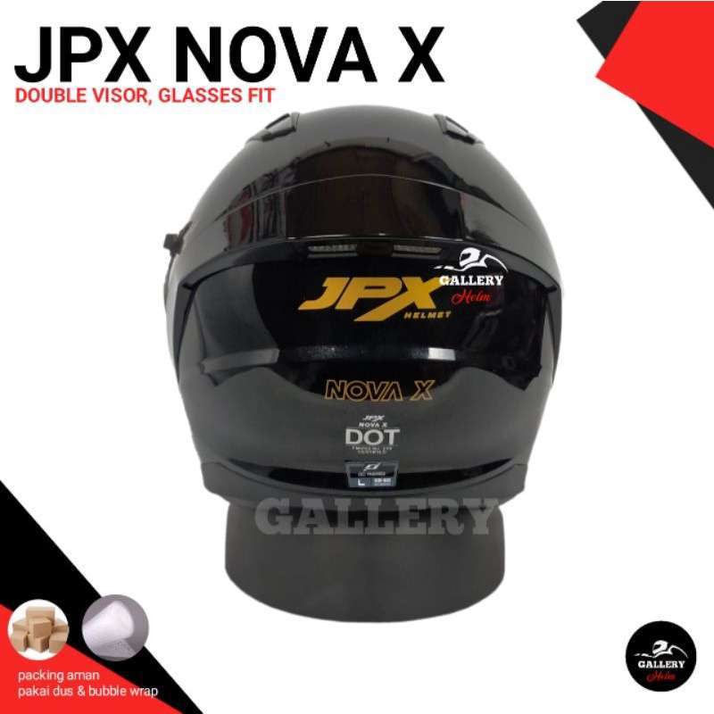 Jual Helm Jpx Nova X Black Glossy | Helm Jpx Half Face Di Seller ...