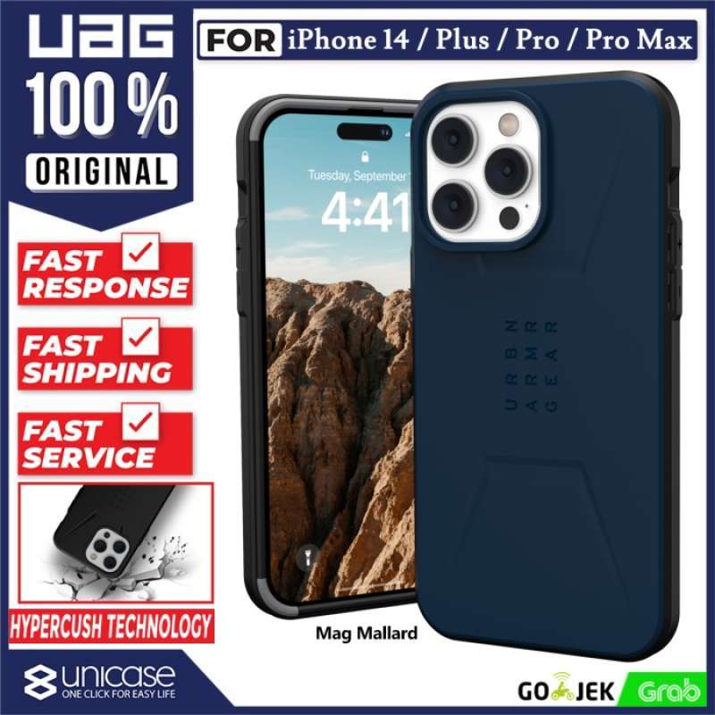 Jual Case iPhone 14 Pro Max Plus UAG Civilian MagSafe Armor Matte ...