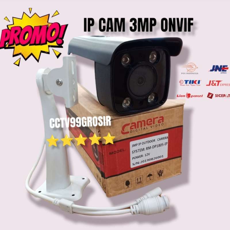 Jual Ip Kamera Cctv Outdoor 3mp Onvif Infrared / Ipcam Cctv Outdoor Rj ...