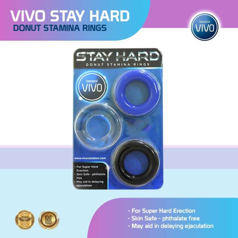 Promo VIVO Ring Stay Hard Donut Stamina Rings | Anti ED Agar tahan lama ...